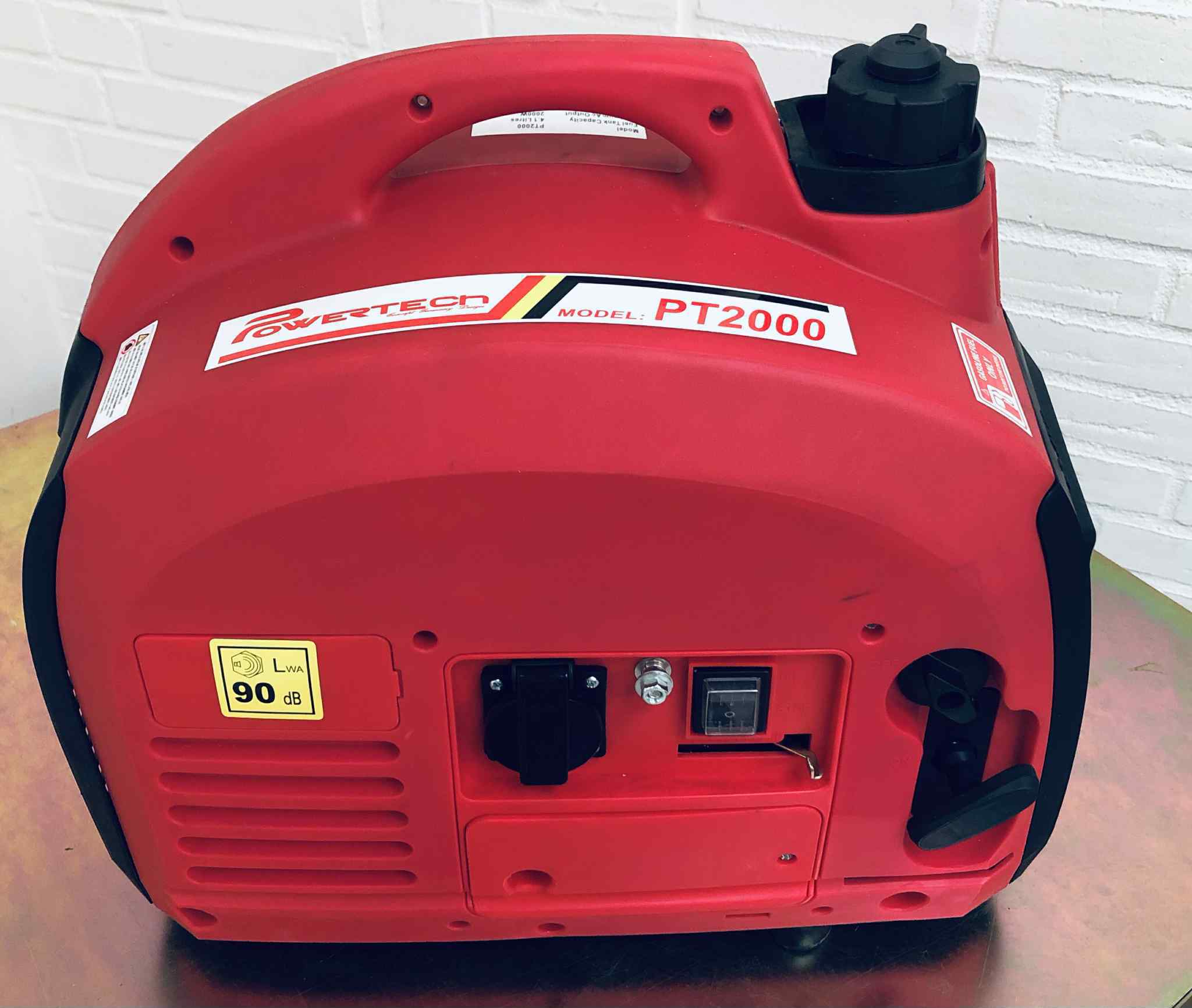 Powertech PT2000 generator (benzin) m. rekylstart | Auktion